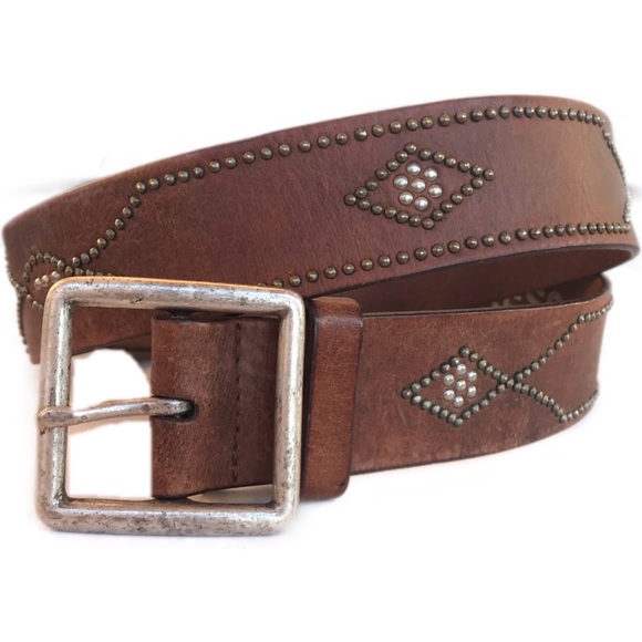 Express | Accessories | Express Italian Leather Studded Belt | Poshmark